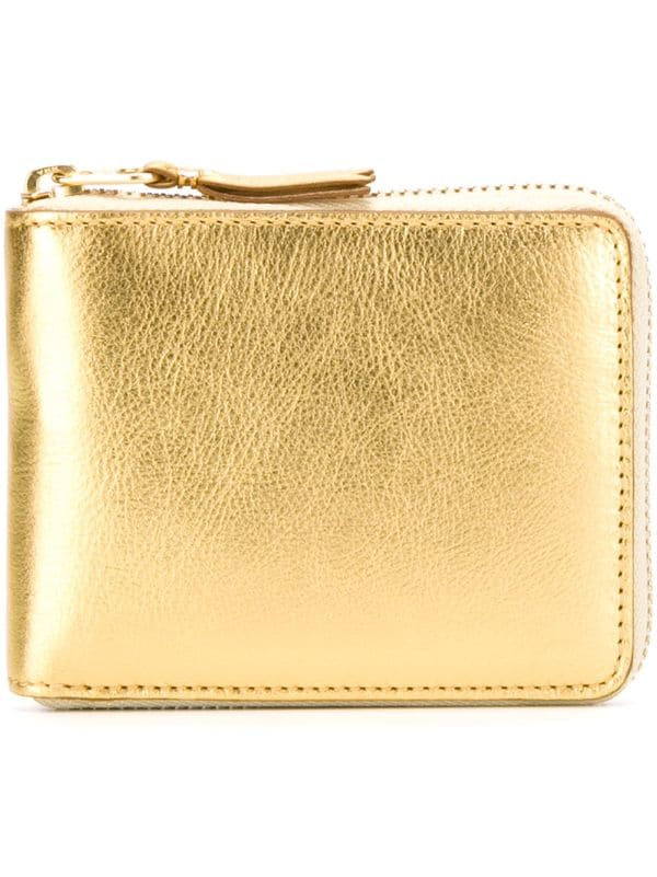 CDG Gold Line Zip Around Wallet Gold – Opia
