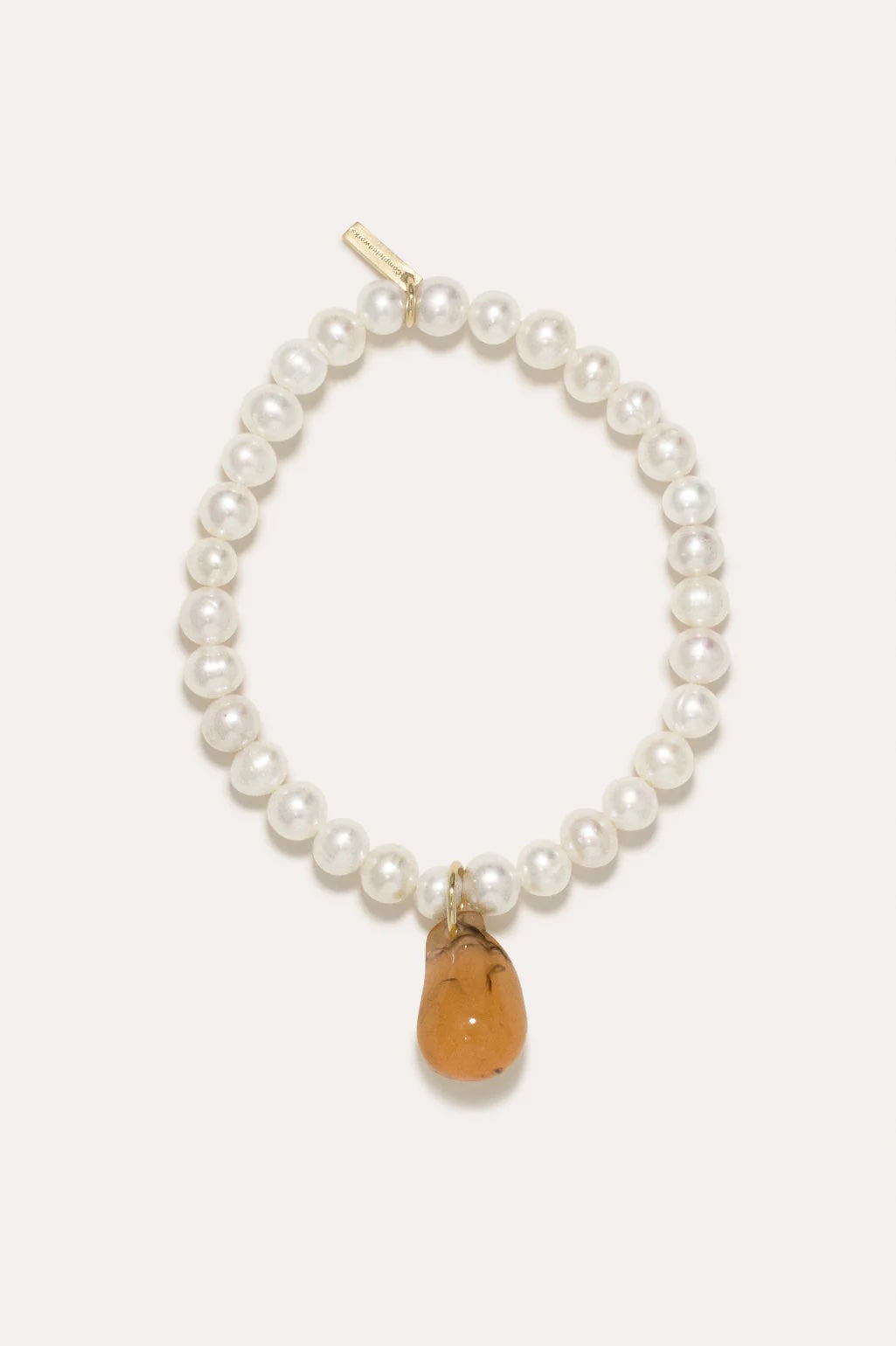 Completedworks Pearl and Tortoise Shell Bio Resin Gold Vermeil Bracelet ...
