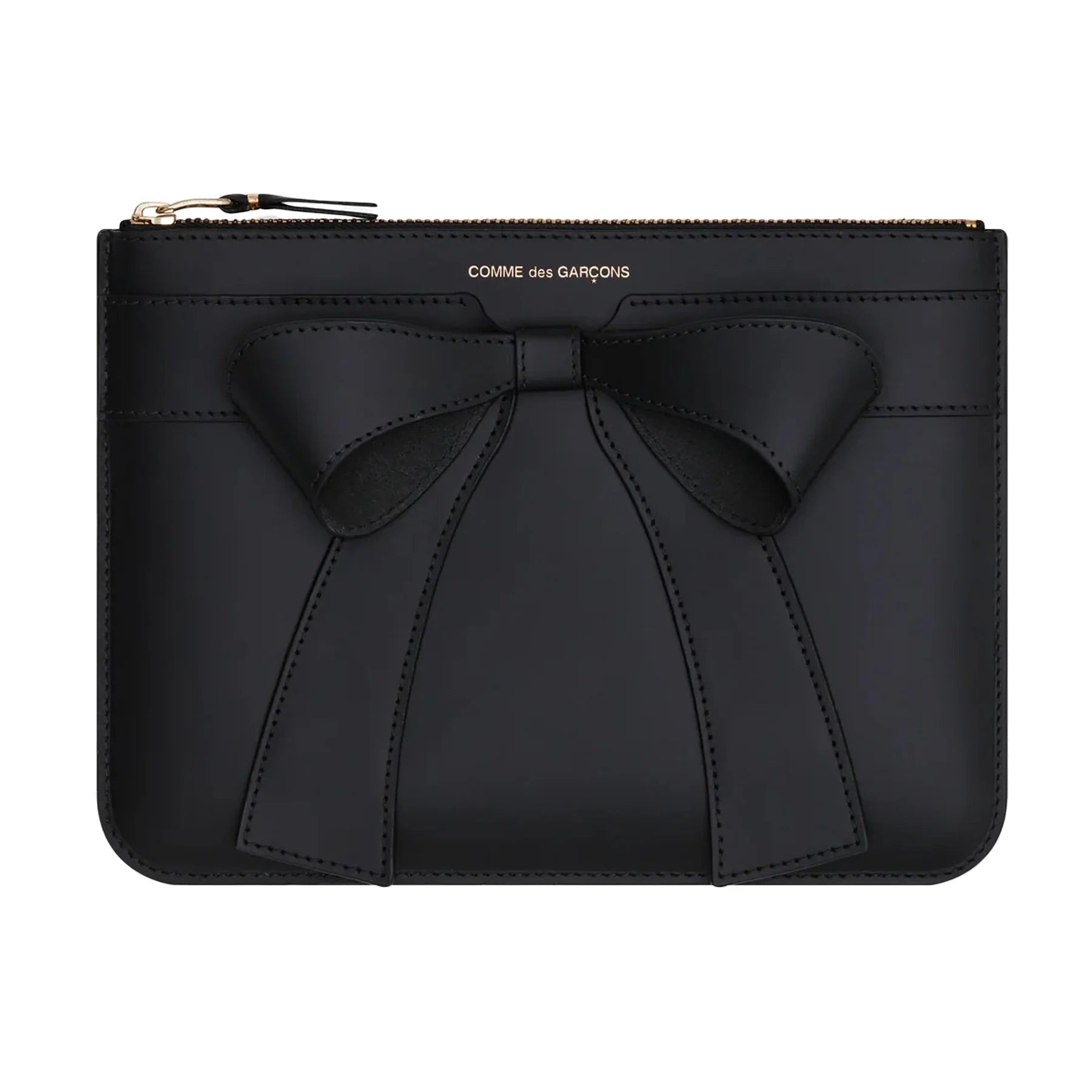 Comme des Garçons Wallet CDG Big Bow Pouch Black SA5100BB – Opia